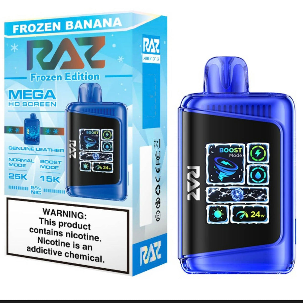 Frozen Banana Disposable Vape | Premium E-Liquid – RAZ DC25000