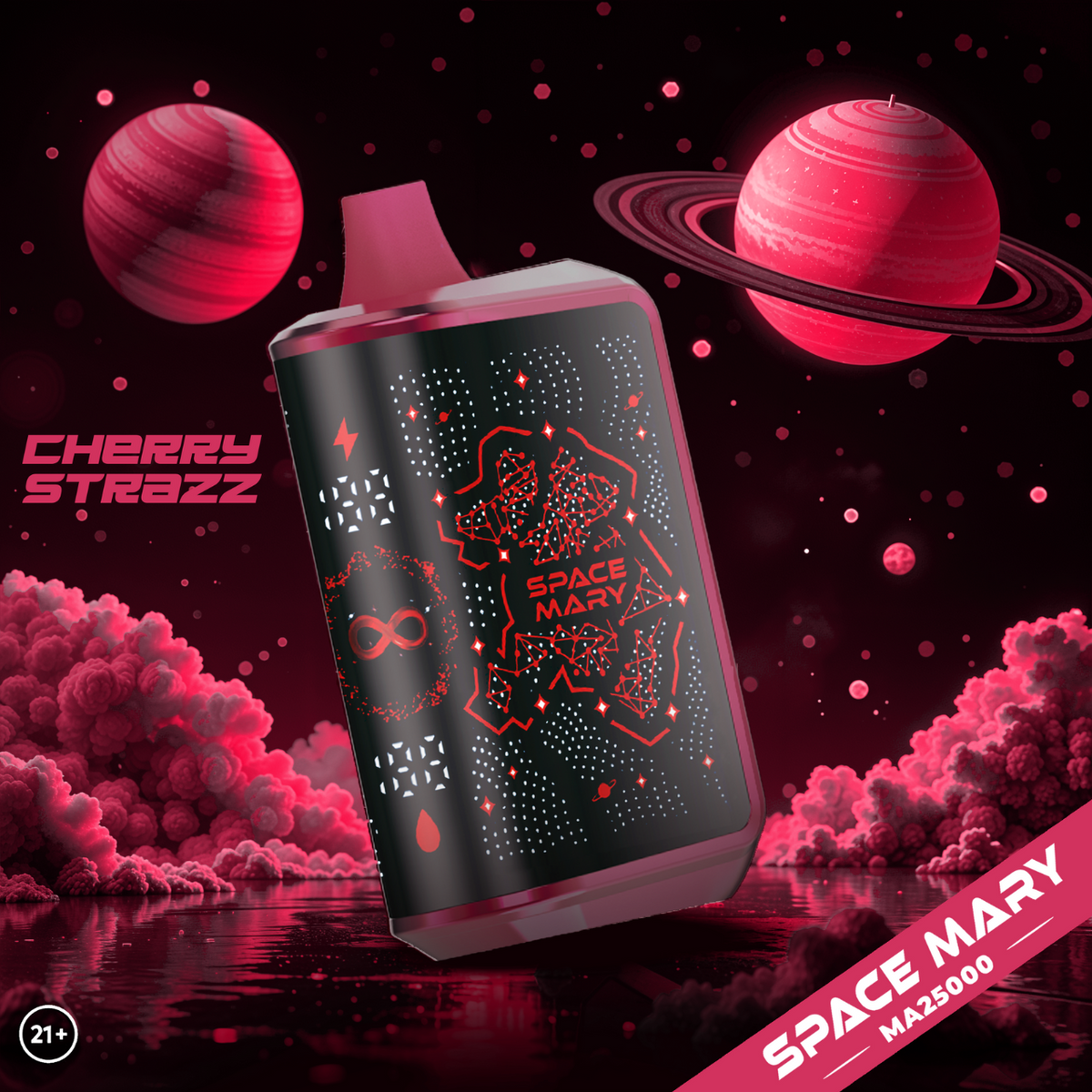 Cherry Strazz - Space Mary MA25000 Vape Device Delight