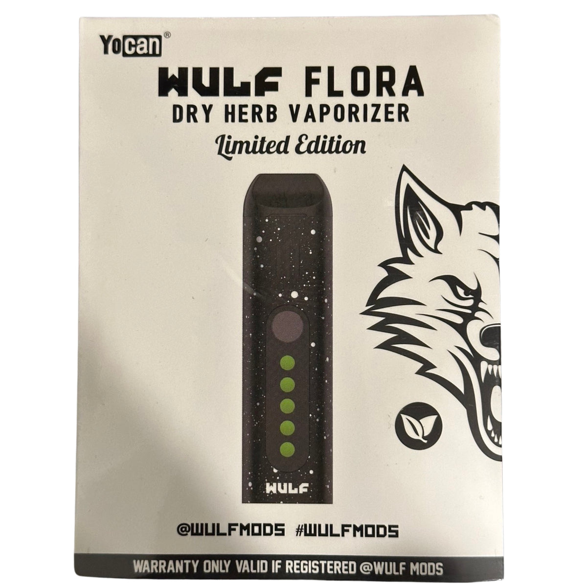 Wulf Mods Flora Dry Herb Vape - Black-White Splatter | Herb Pen