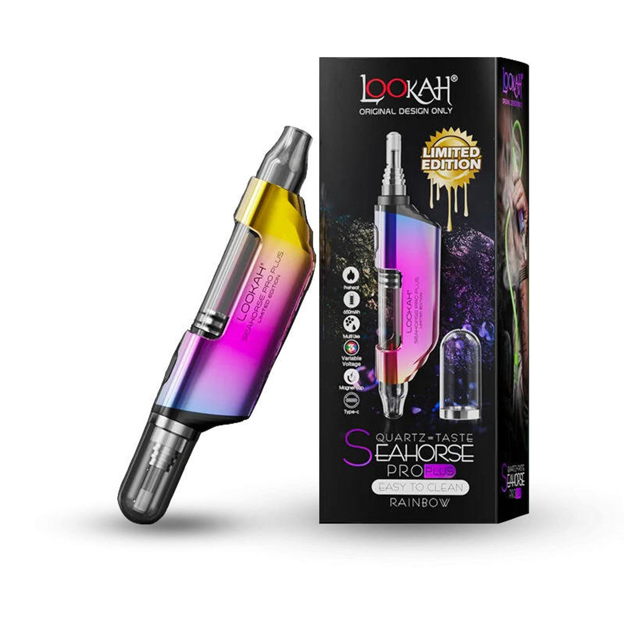 Lookah Seahorse Pro Plus Kit - Rainbow | Dab Pen Kit