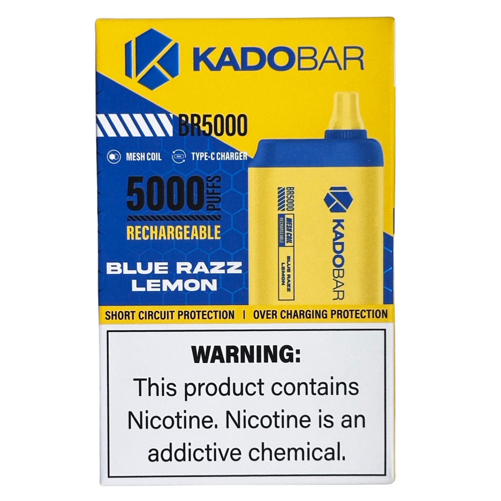 Blue Razz Lemon Kado Bar BR5000 - disposable vape