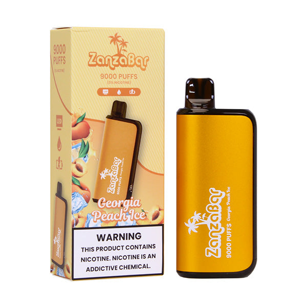 Zanza Bar 9000 Disposable Vape Flavor, Buy GA Peach Ice